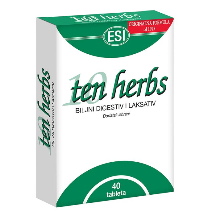 Ten Herbs biljni digestiv i laksativ tablete, 40kom