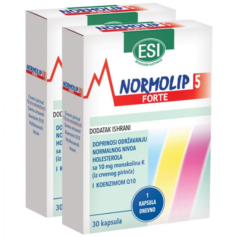 Normolip 5 Forte DUO PACK, 2x30 kapsula